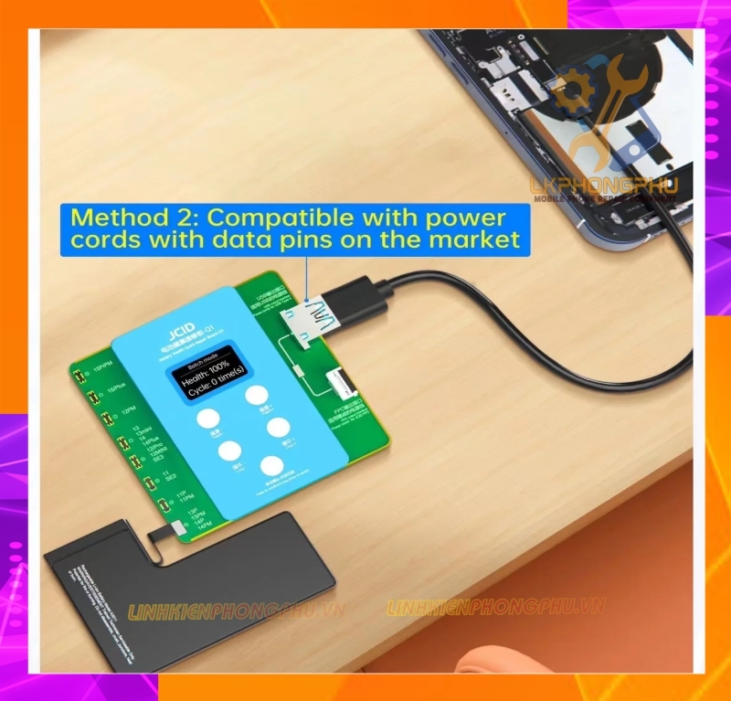 Box sửa % Pin JCID Q1 Từ 11 - 15Pro Max