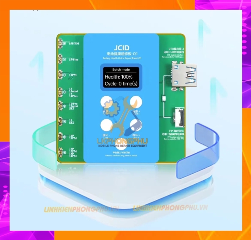 Box sửa % Pin JCID Q1 Từ 11 - 15Pro Max