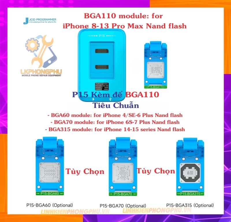 Box JCID P15 Làm Ổ Cứng iPhone - iPad - Mac